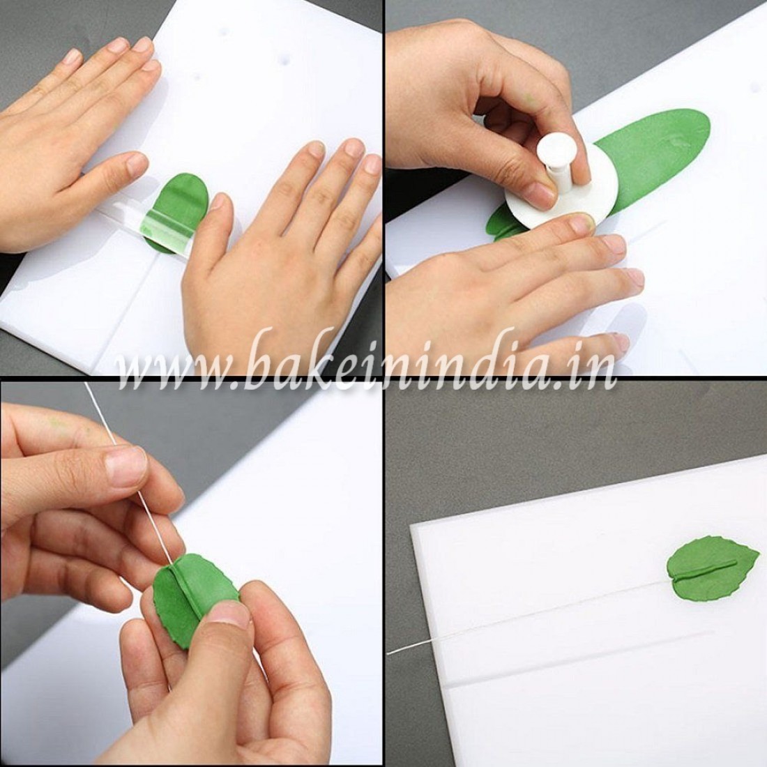 Petal and Leaves Veining Board - white
