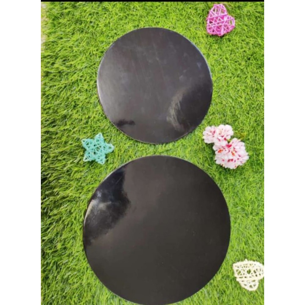 mdf round black cake board /cake base 8 inch