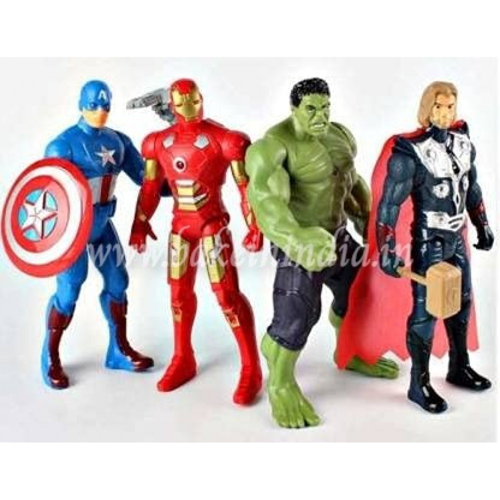 Avengers Toy Set of 4 with Movable Arms & Legs Online